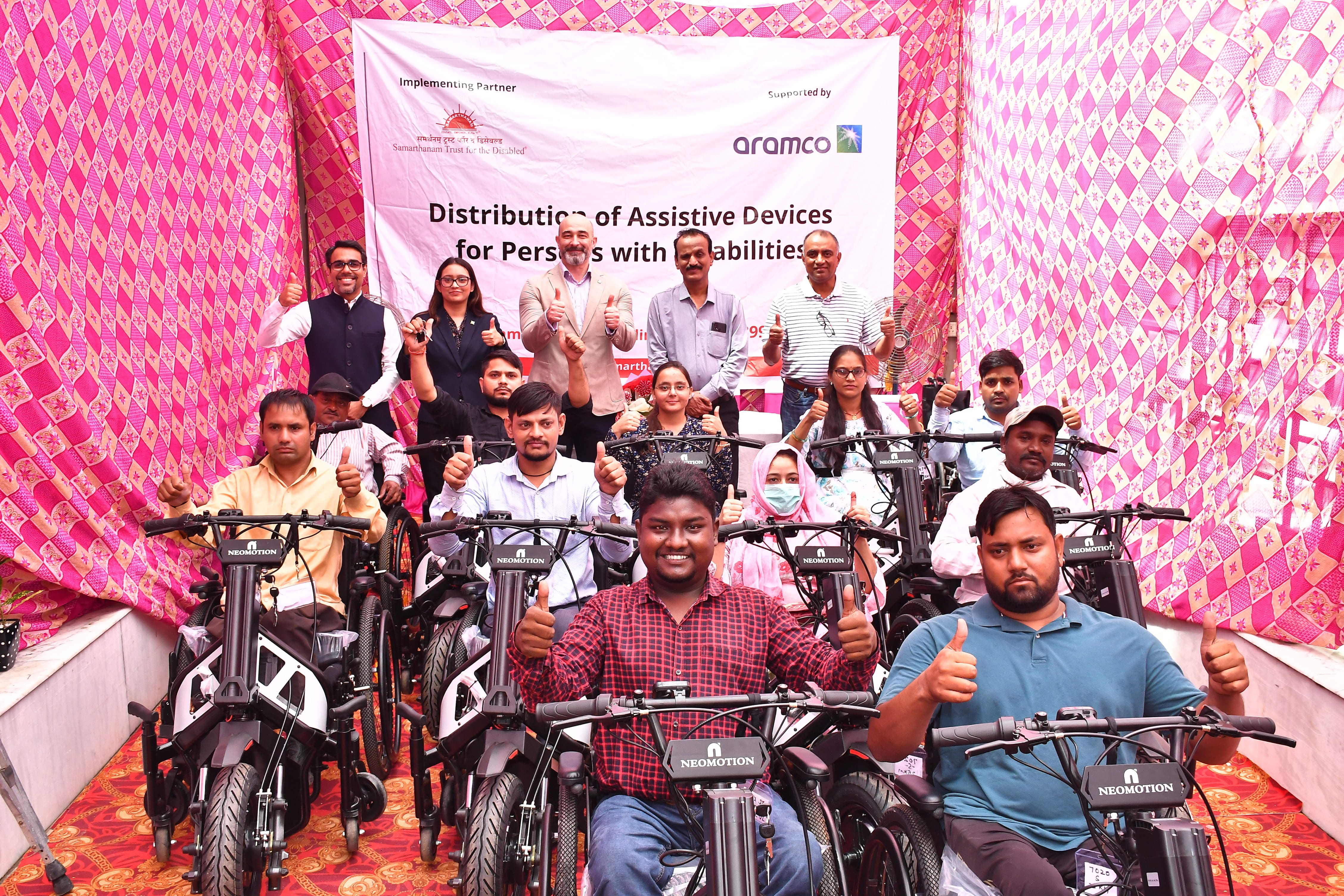 Aramco distributed Neo Motion Assistive Devices in India | Aramco India